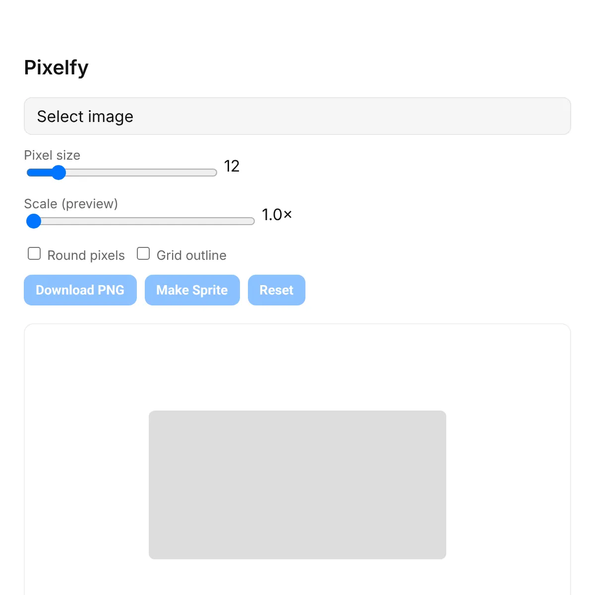 Pixelfy — Image Pixelator