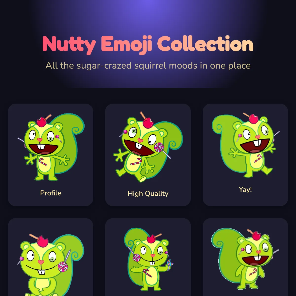 Nutty Emoji Collection | Happy Tree Friends