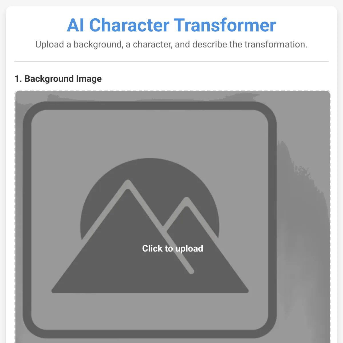 AI Character Transformer