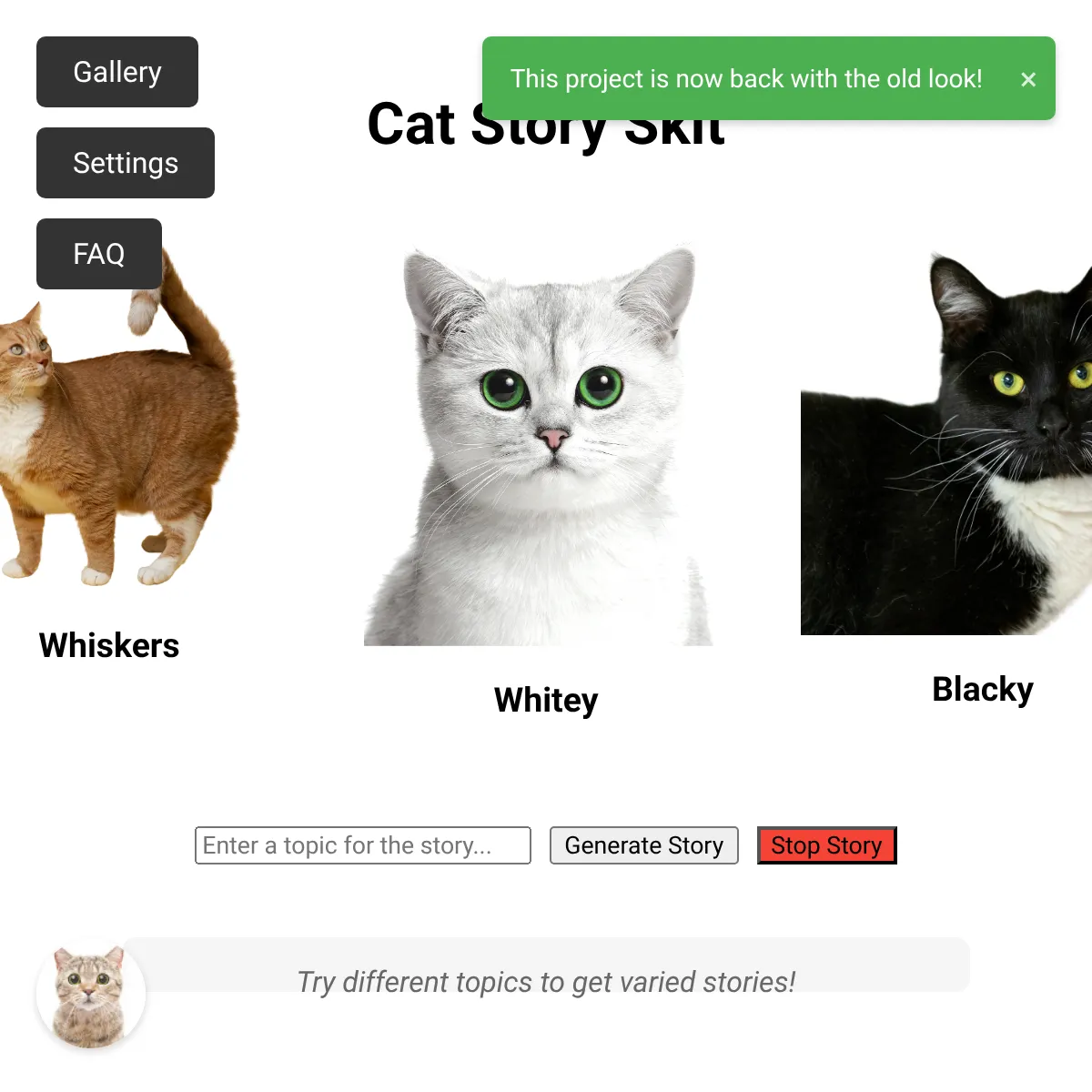 (IT'S BACK!!!) Cat Story Skit