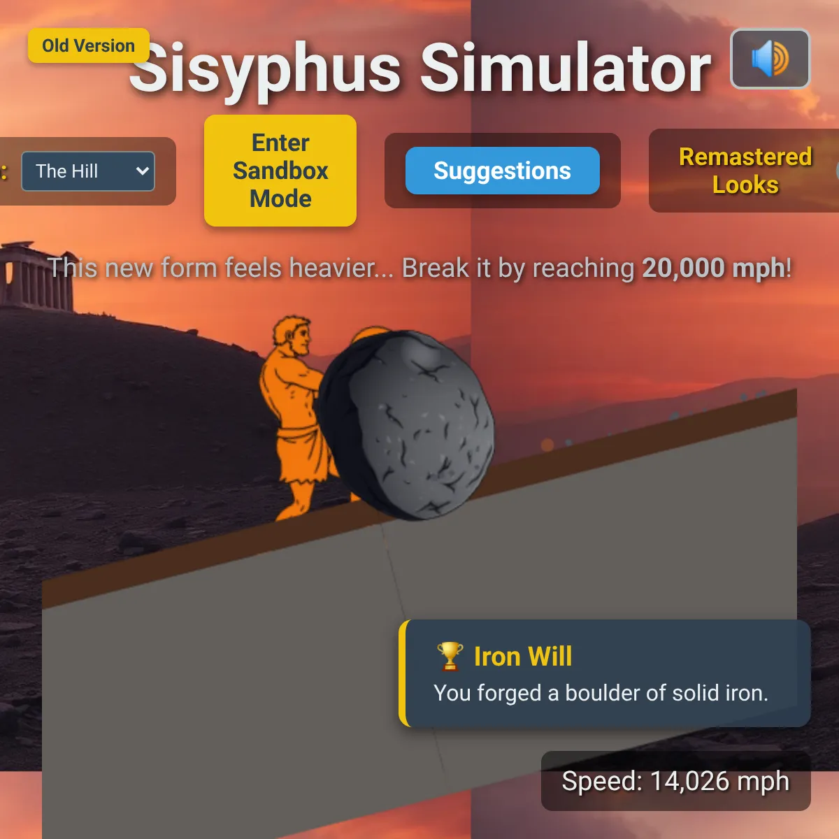 Sisyphus Simulator