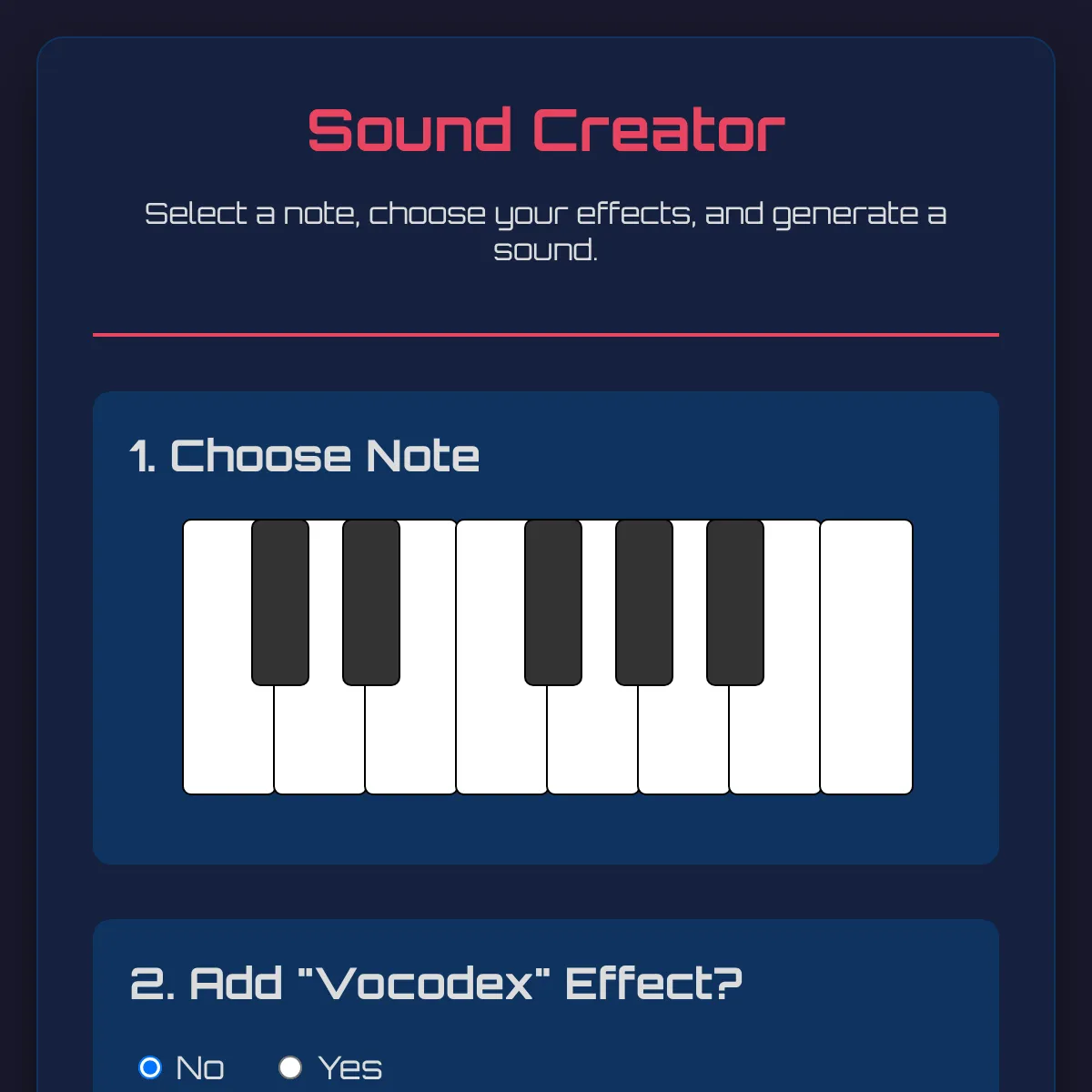 Sound Creator