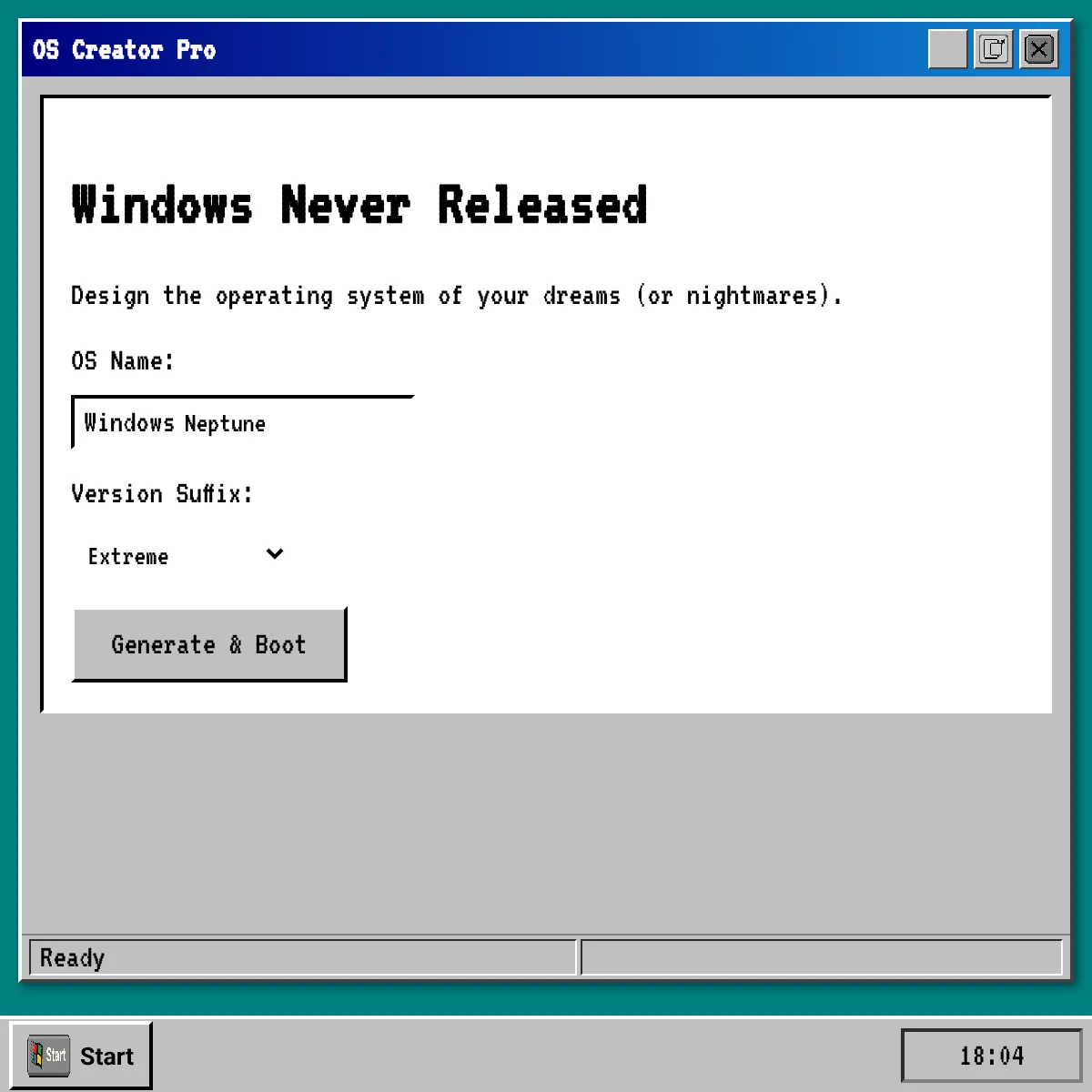 Windows never released creator