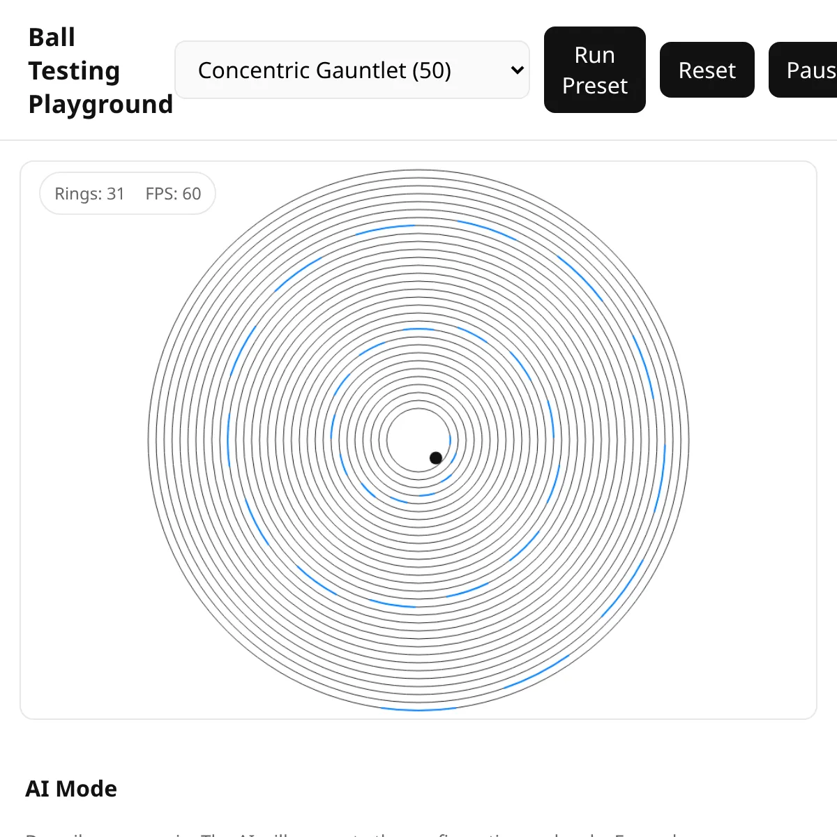 Ball Testing Playground (AI-powered)