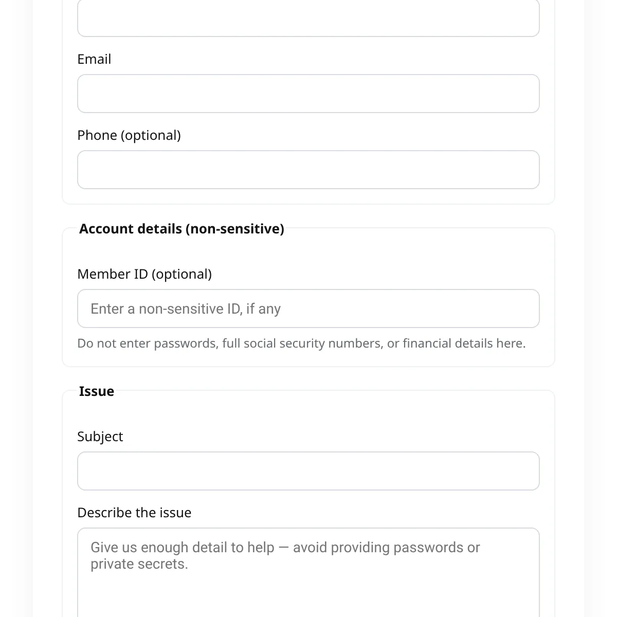 Support Request Isp Help