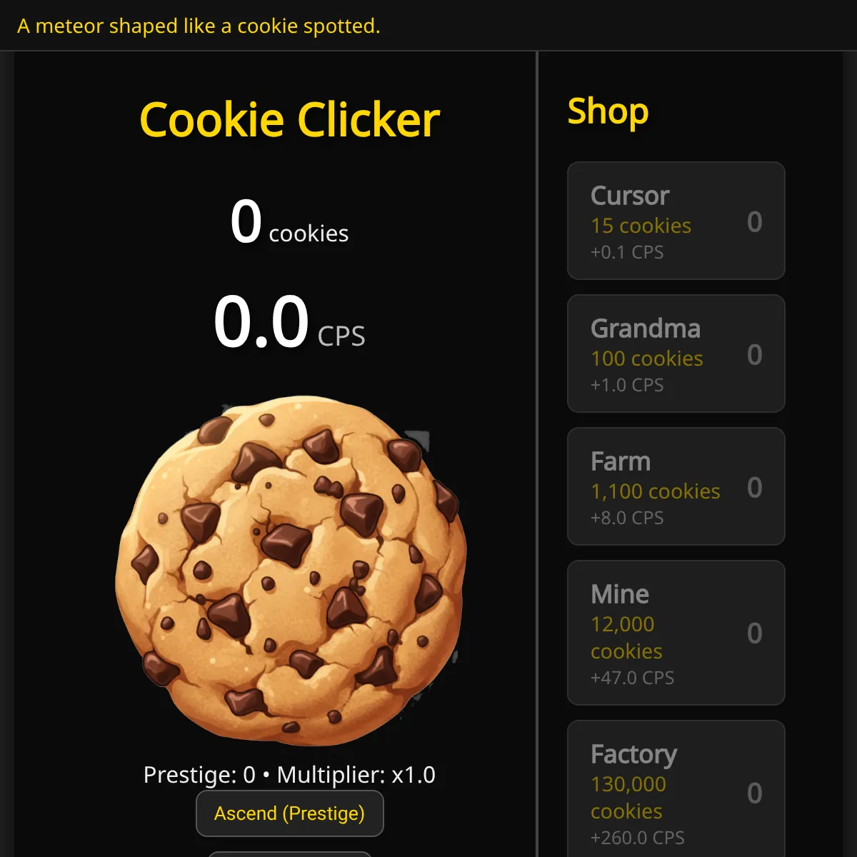 Cookie Clicker