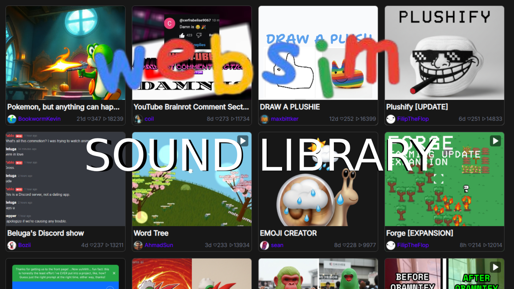 Websim Sound Library