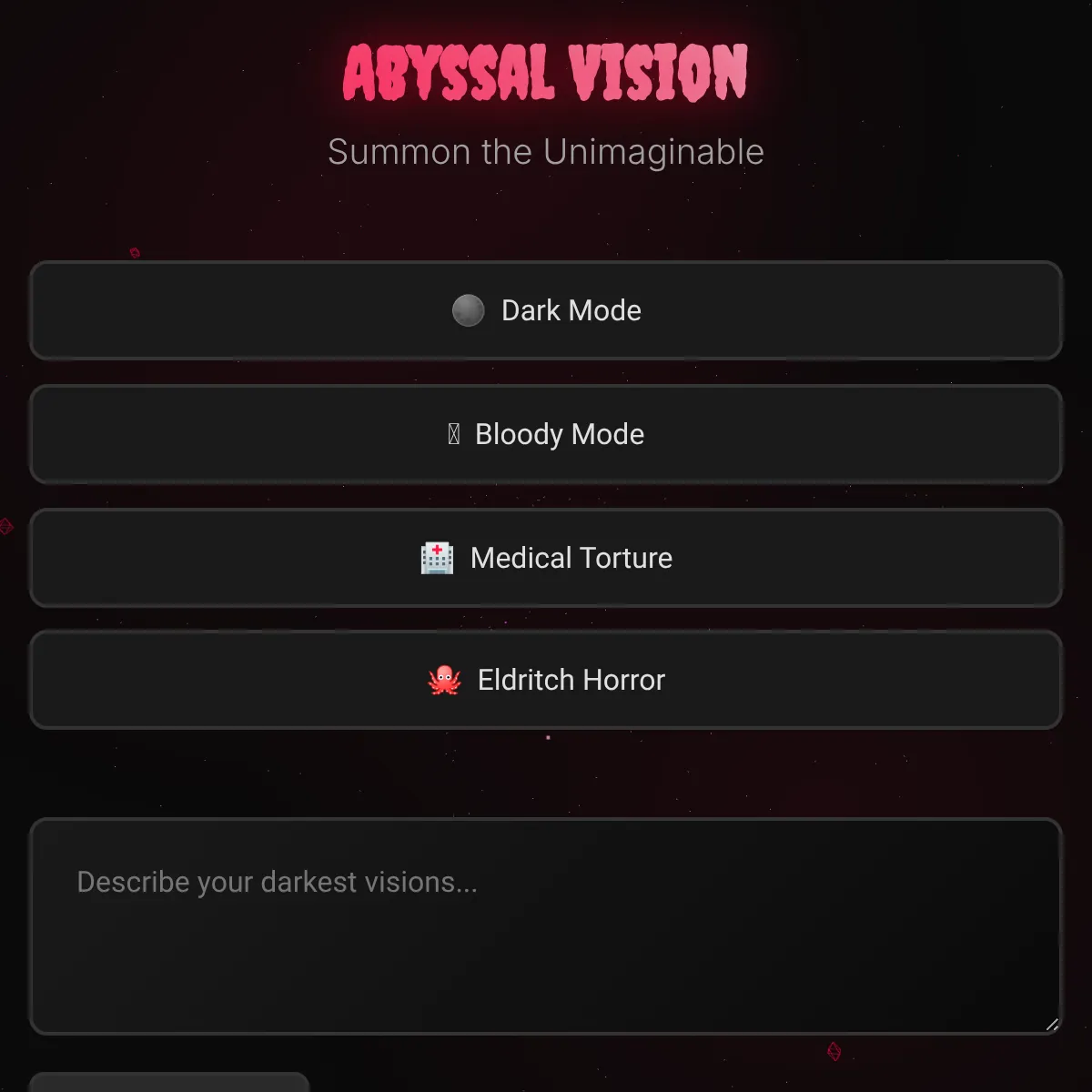 Abyssal Vision - AI Image Generator