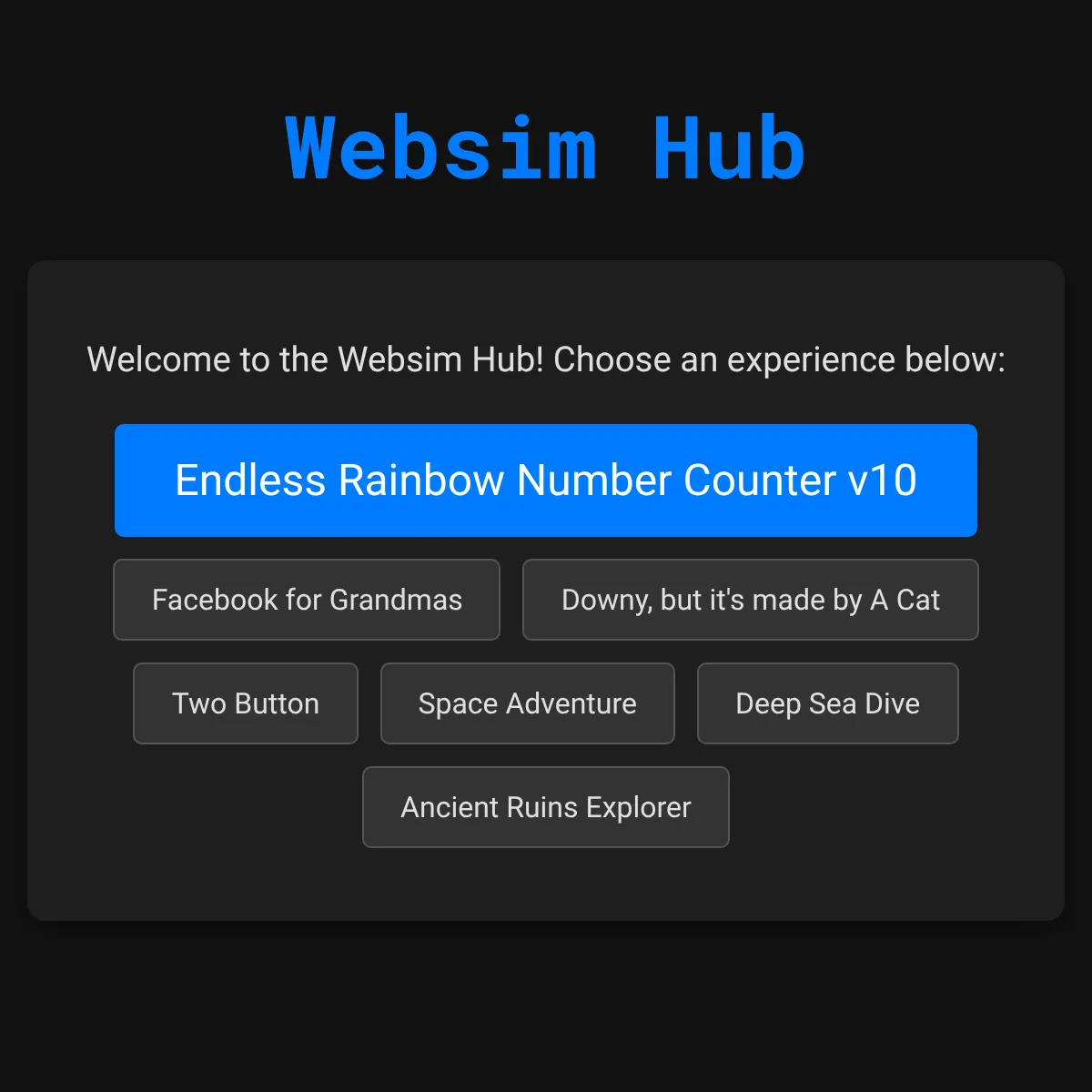 Endless Rainbow Number Counter