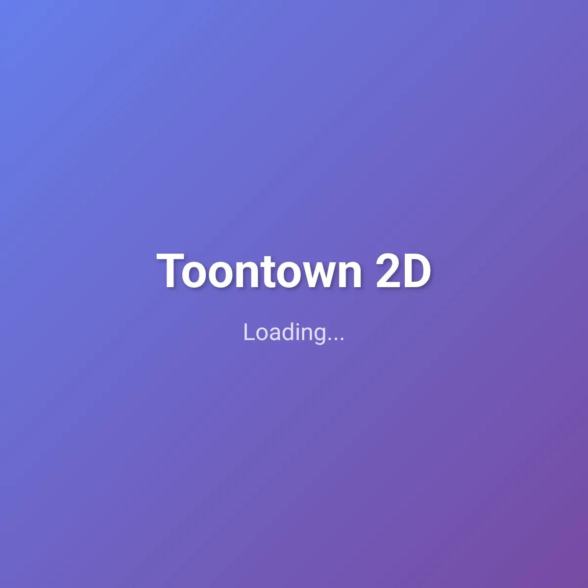 Toontown 2D - Multiplayer MMO