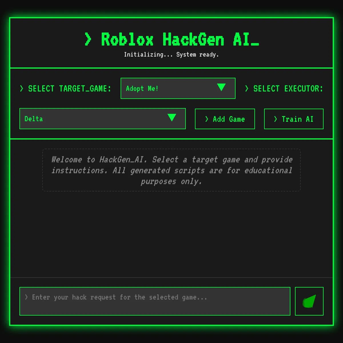 Roblox HackGen AI