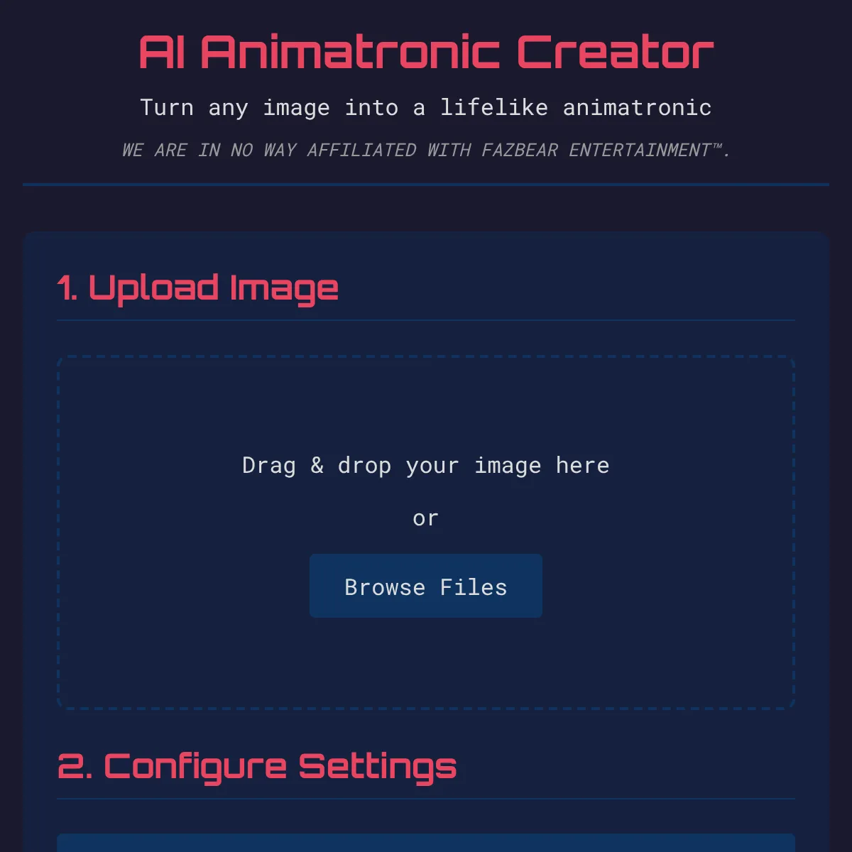 AI Animatronic Creator