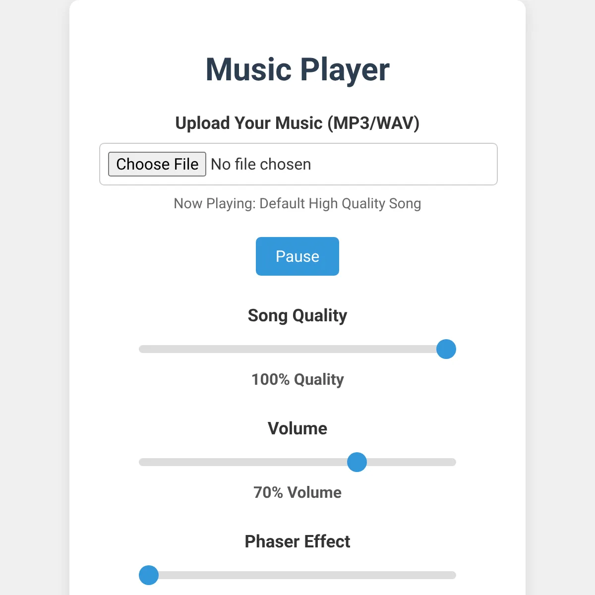 Song Quality Changer