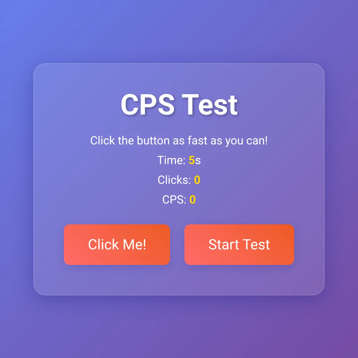 CPS Test ☺