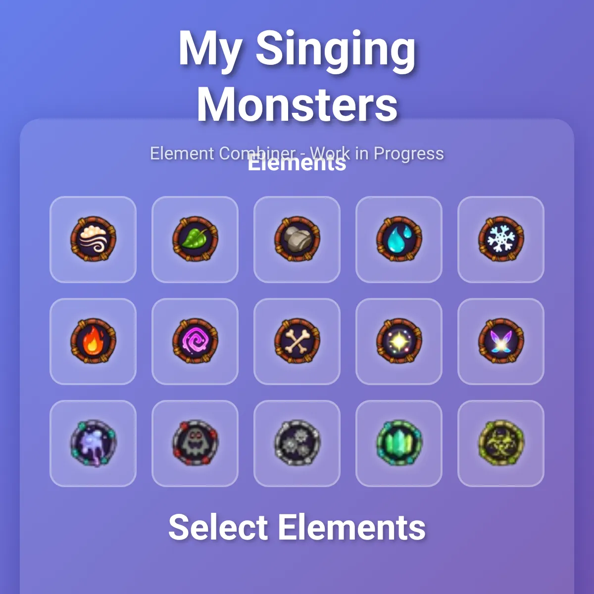 My Singing Monsters - Element Combiner