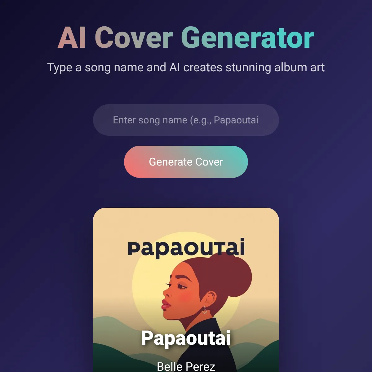 Cover Simulator - Generate Album Art