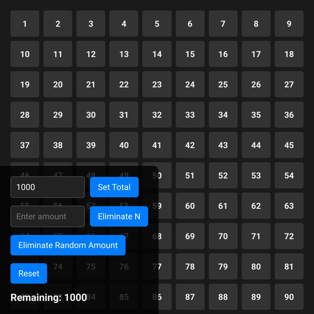 Number Elimination 2.0