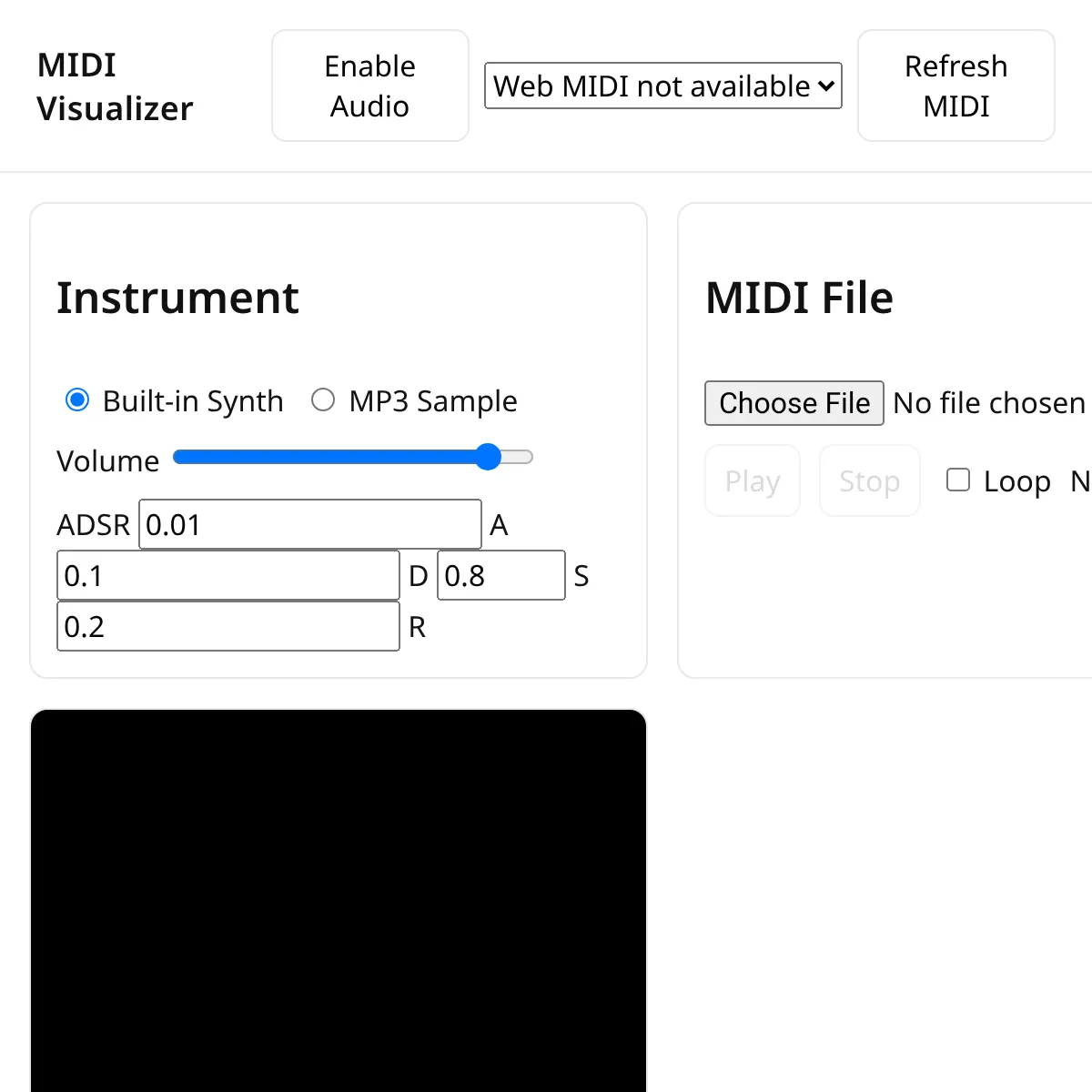 MIDI Visualizer + Sample Instrument (Beta!)