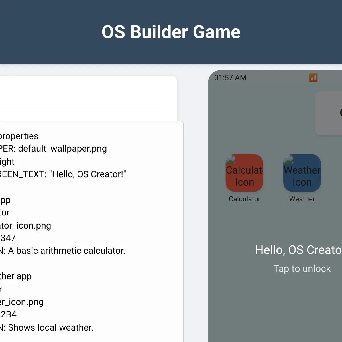 Os Builder Game