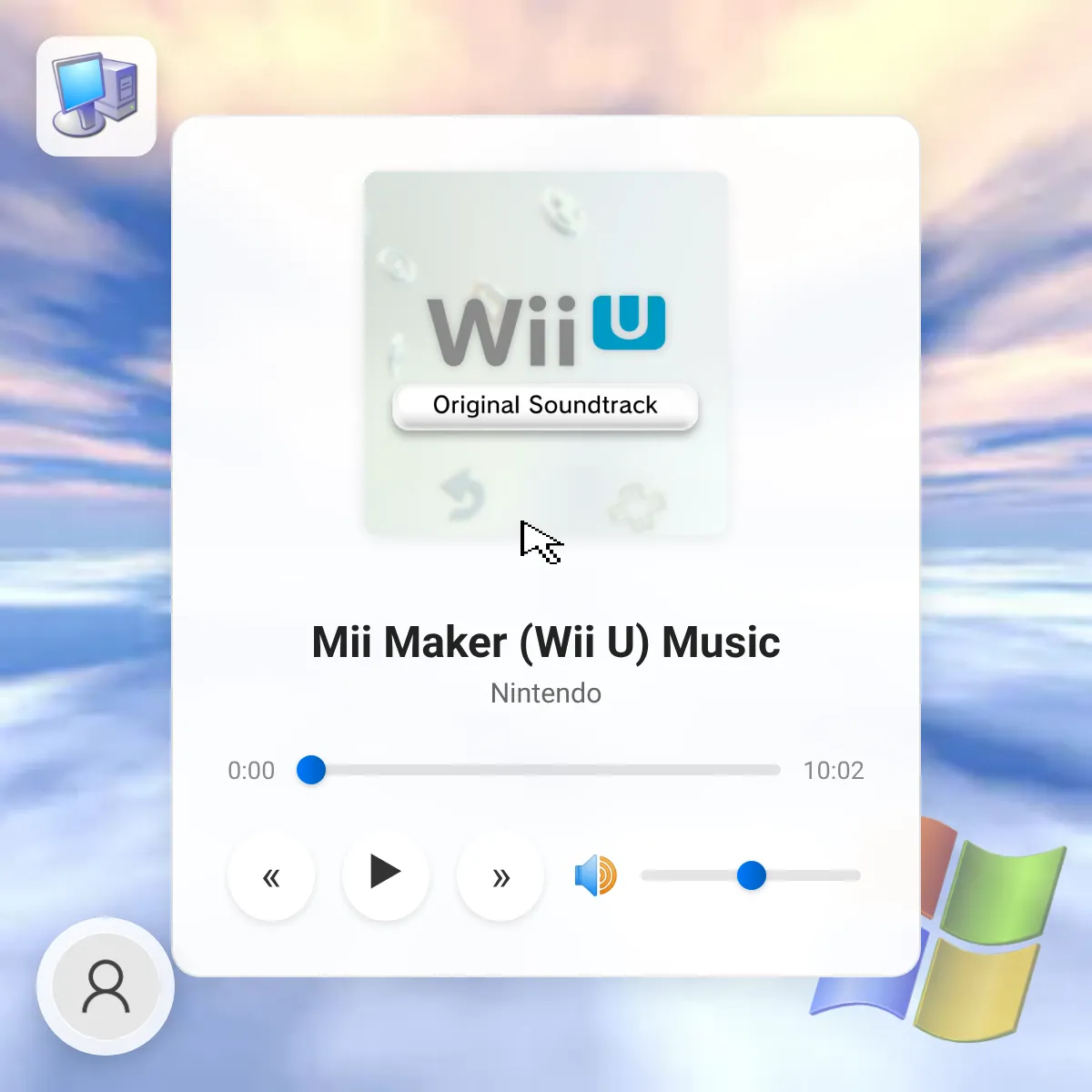 Frutiger aero music player