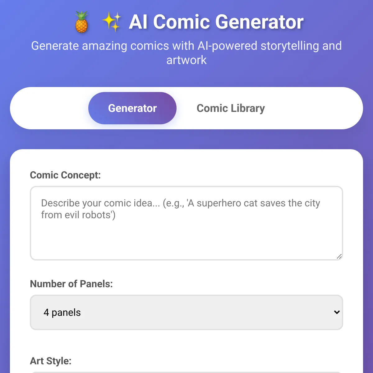 AI Comic Generator
