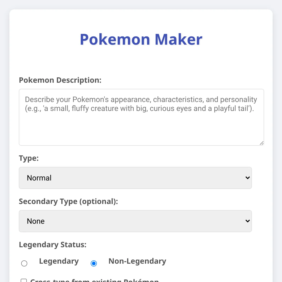 Pokemon Maker