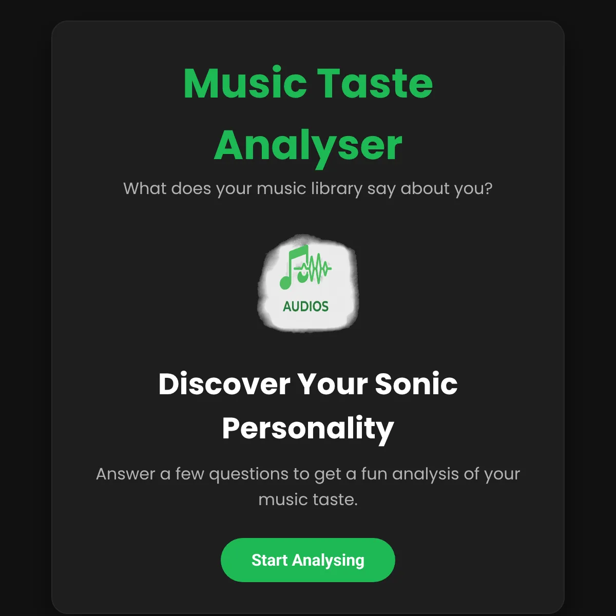 Music Taste Analyser