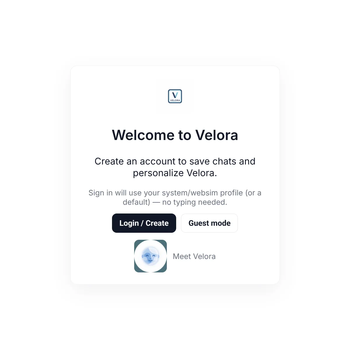 Velora - Ai Chatbot