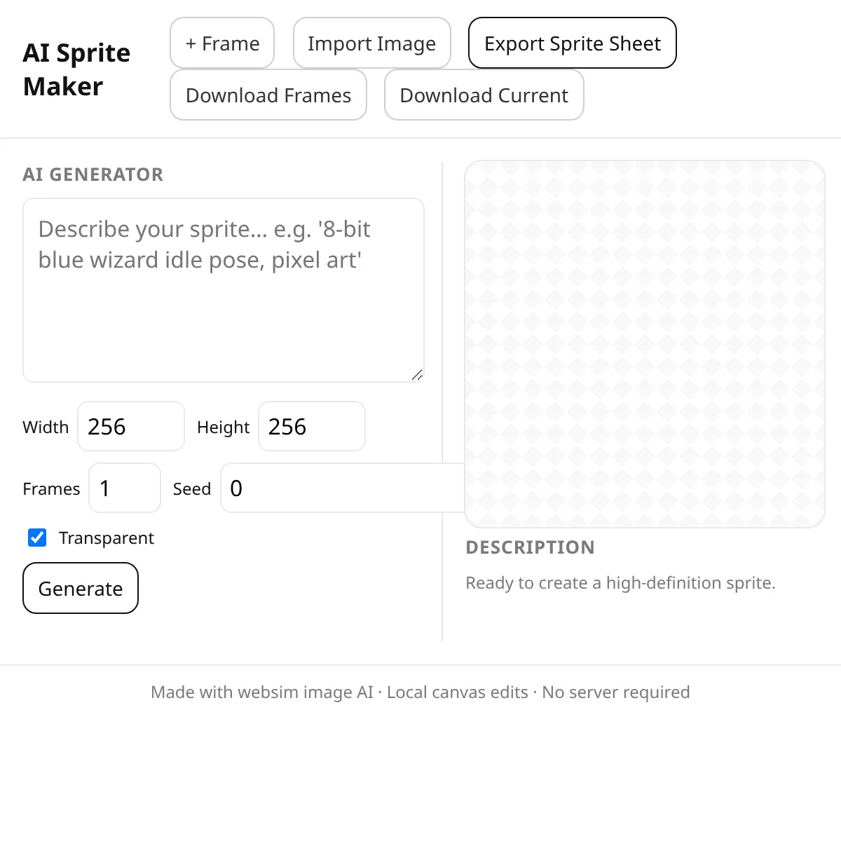 AI Sprite Maker