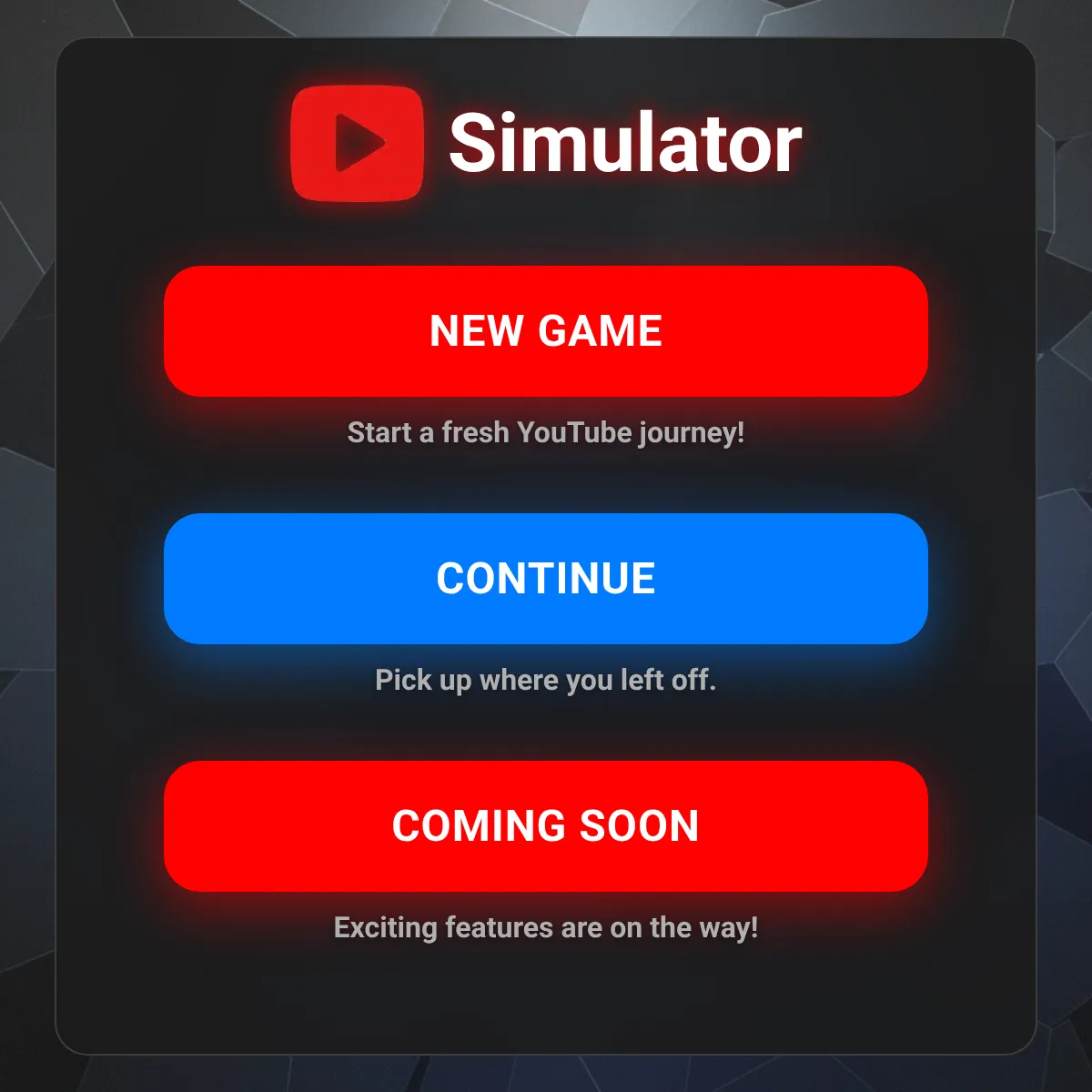 YouTube Simulator