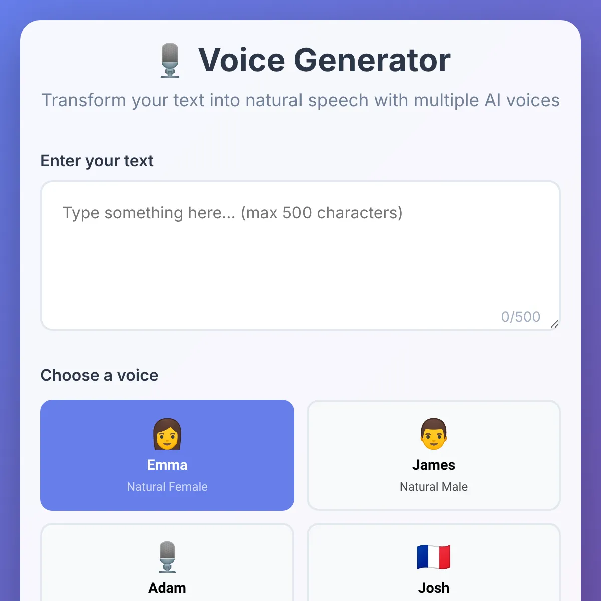 Voice Generator