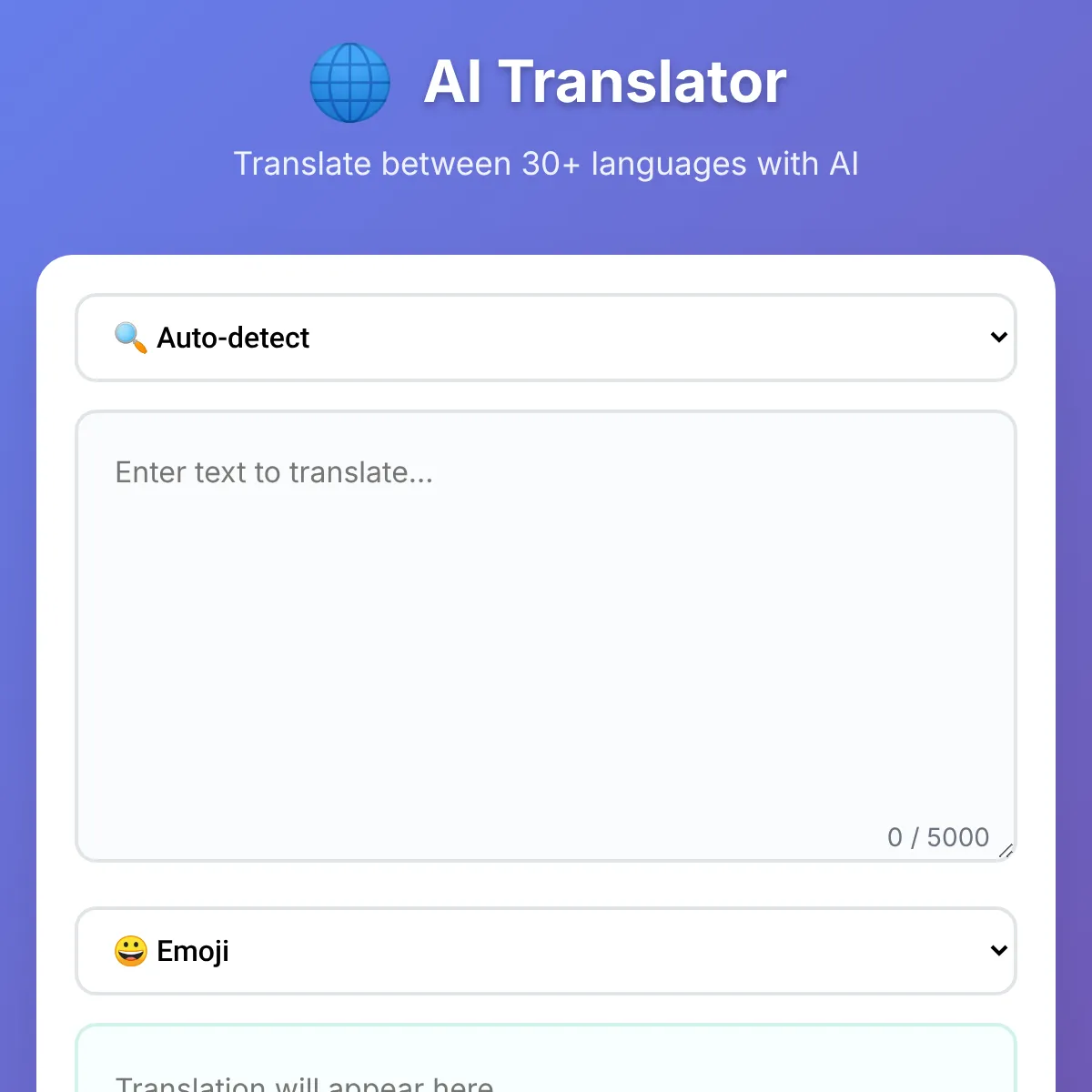 AI Language Translator