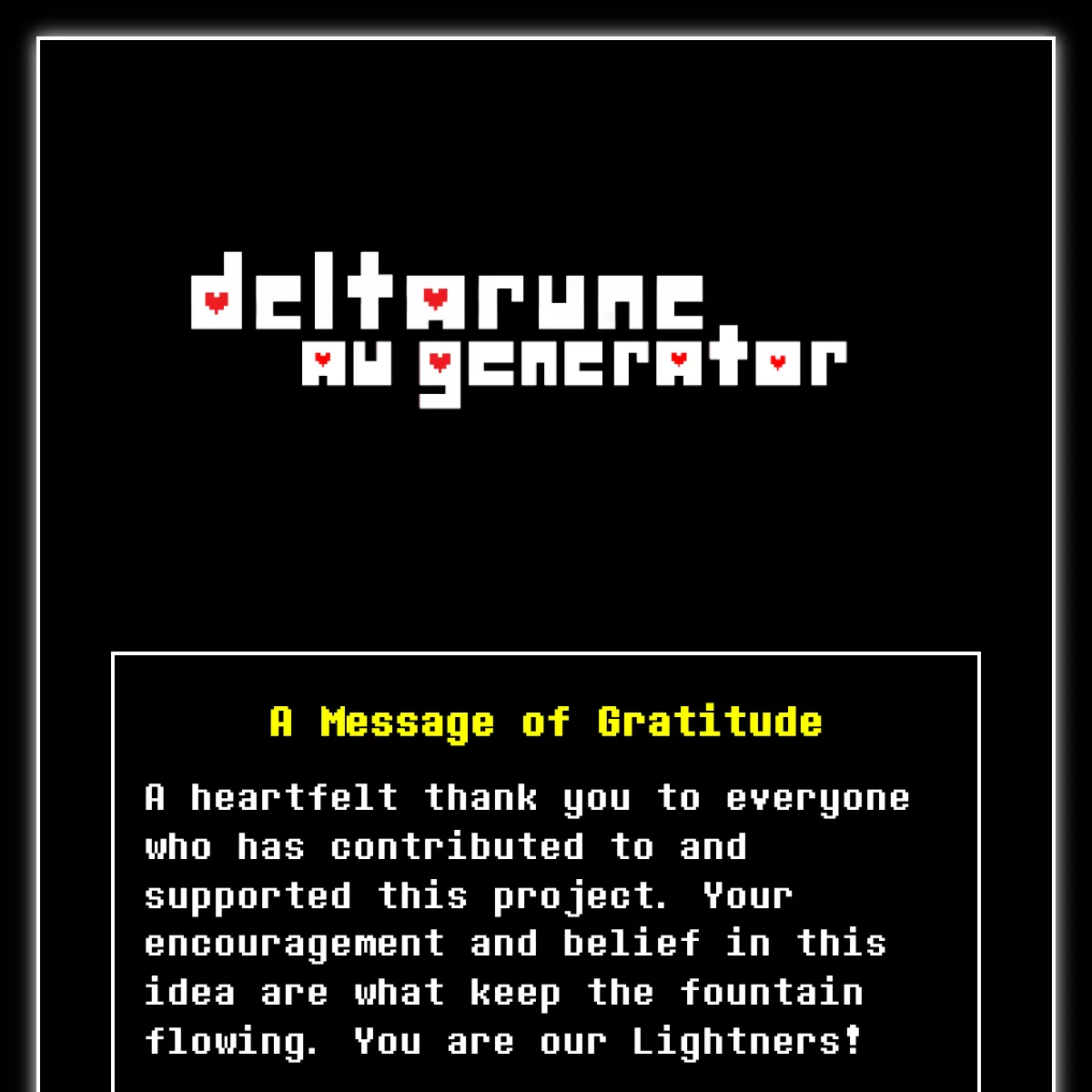 Deltarune AU Generator