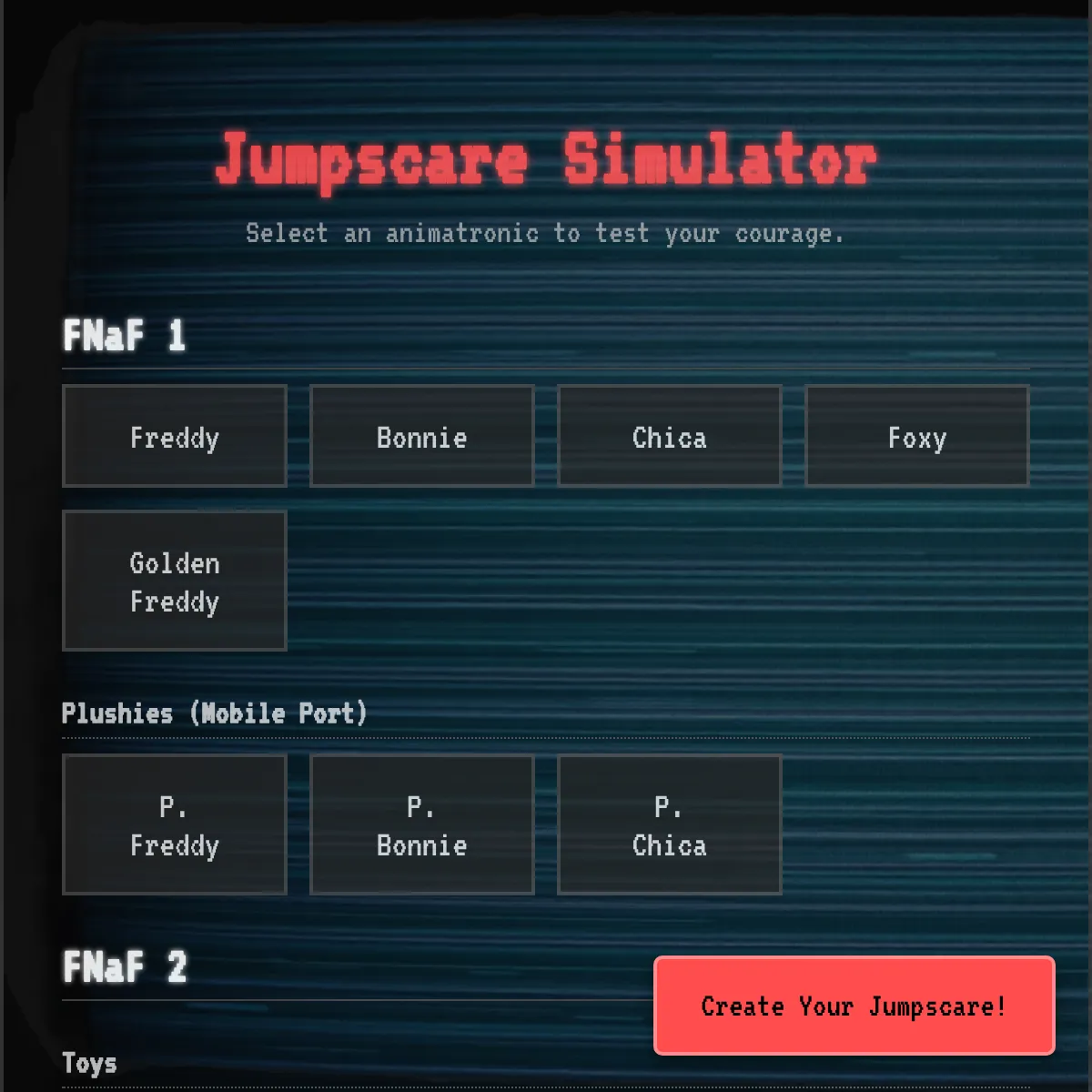 FNaF Jumpscare Simulator