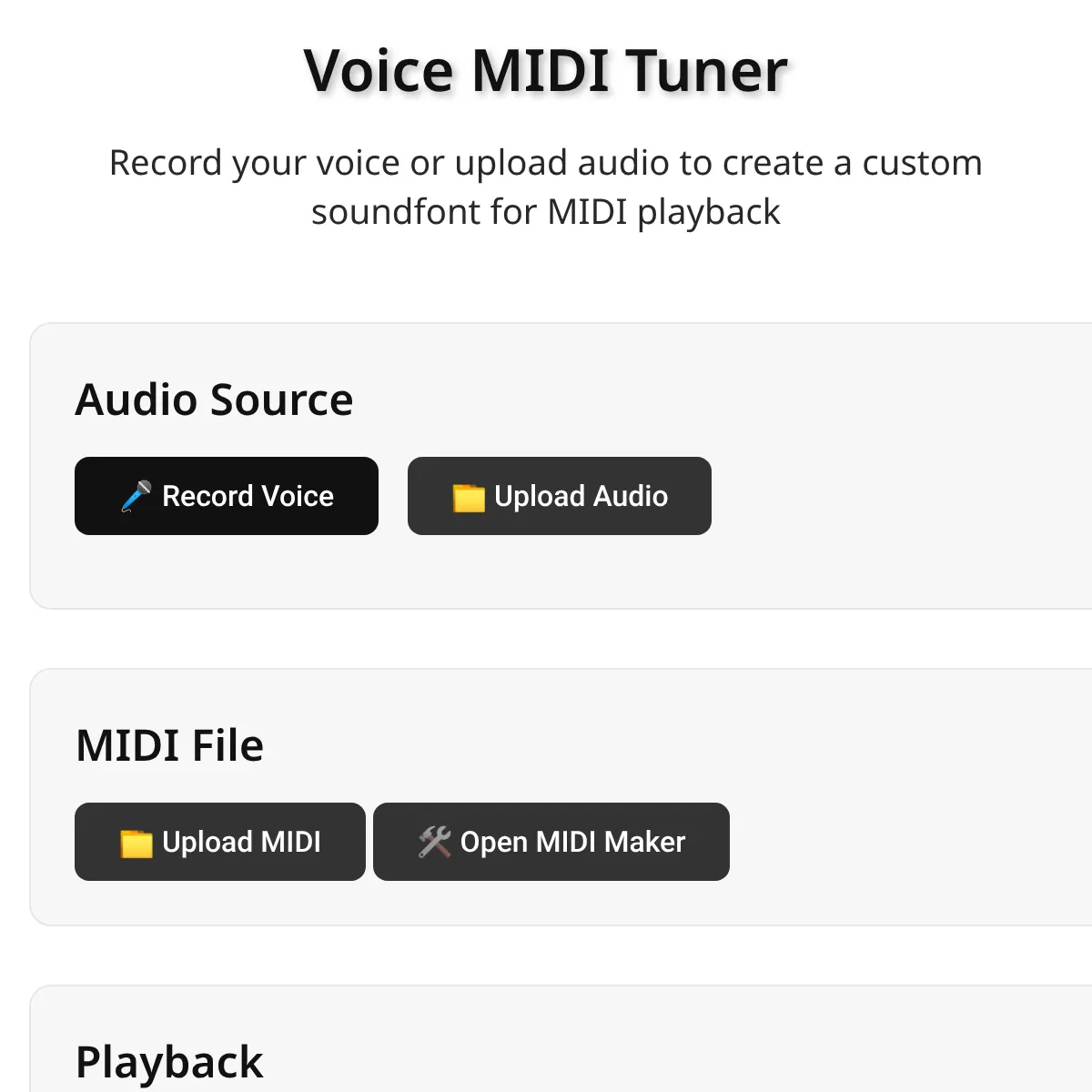 Voice MIDI Tuner
