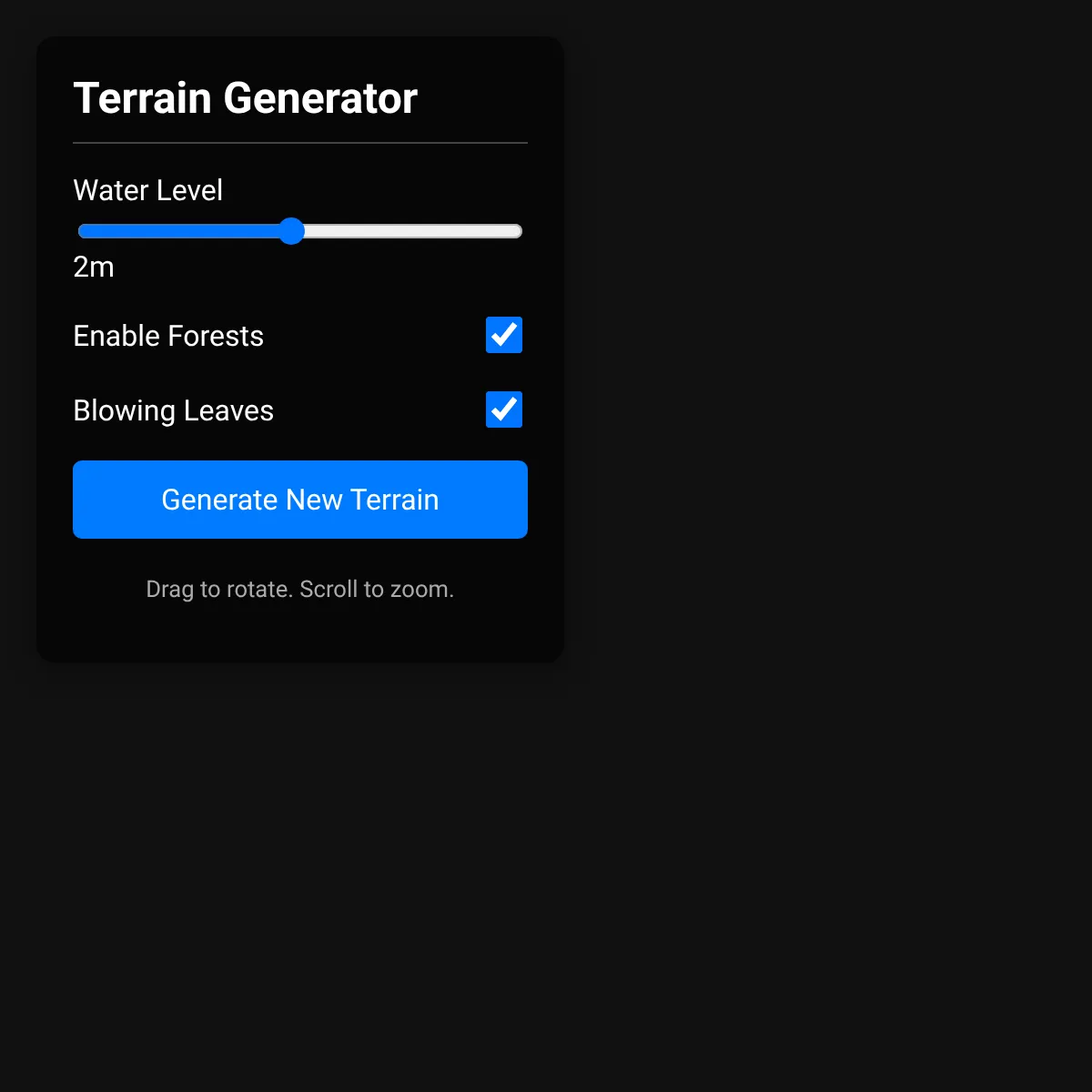 3D Terrain Generator