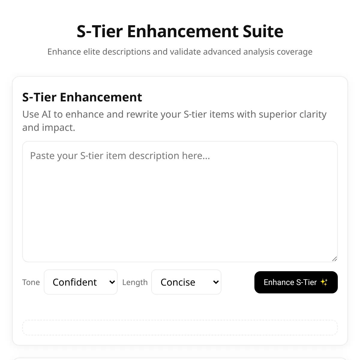 S‑Tier Enhancer + Sentinel Validator