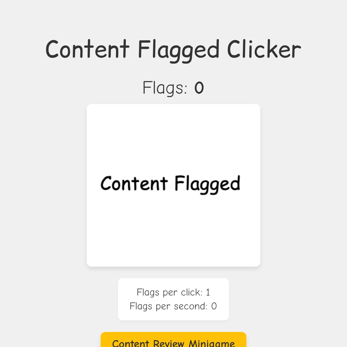 Content Flagged Clicker