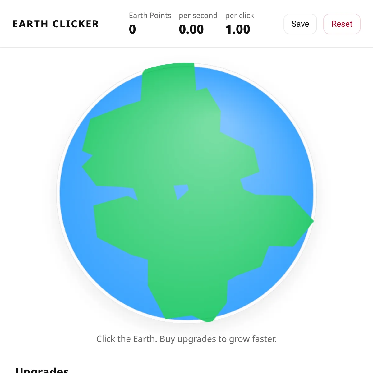 Earth Clicker
