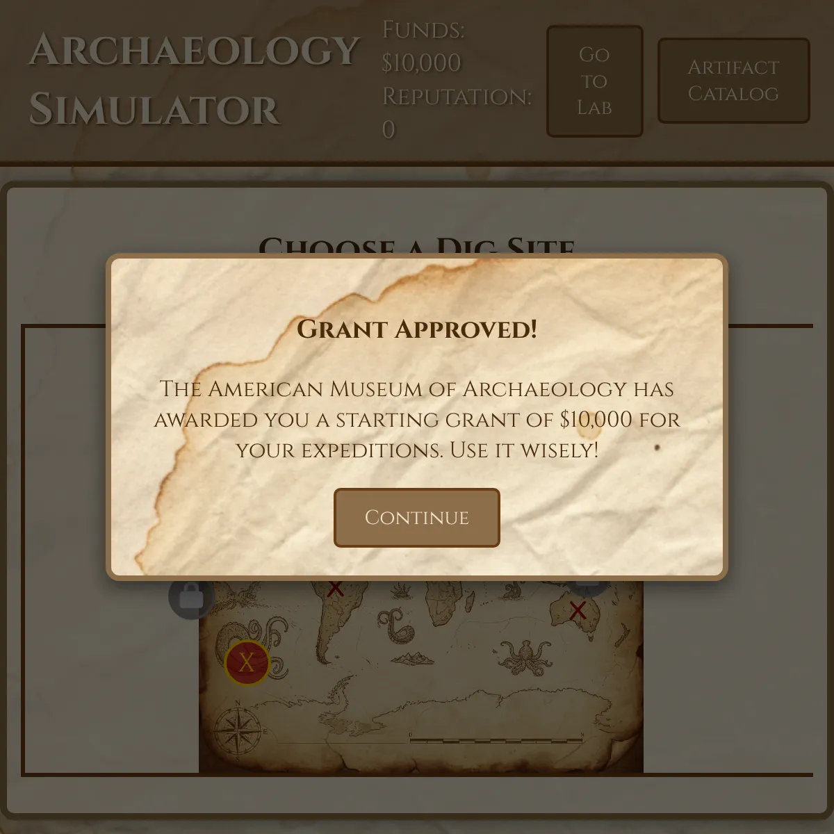 Archaeology Simulator