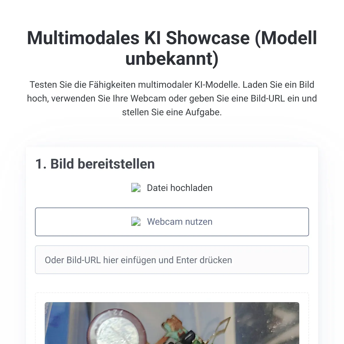 Websim.ai Vision Modell Showcase