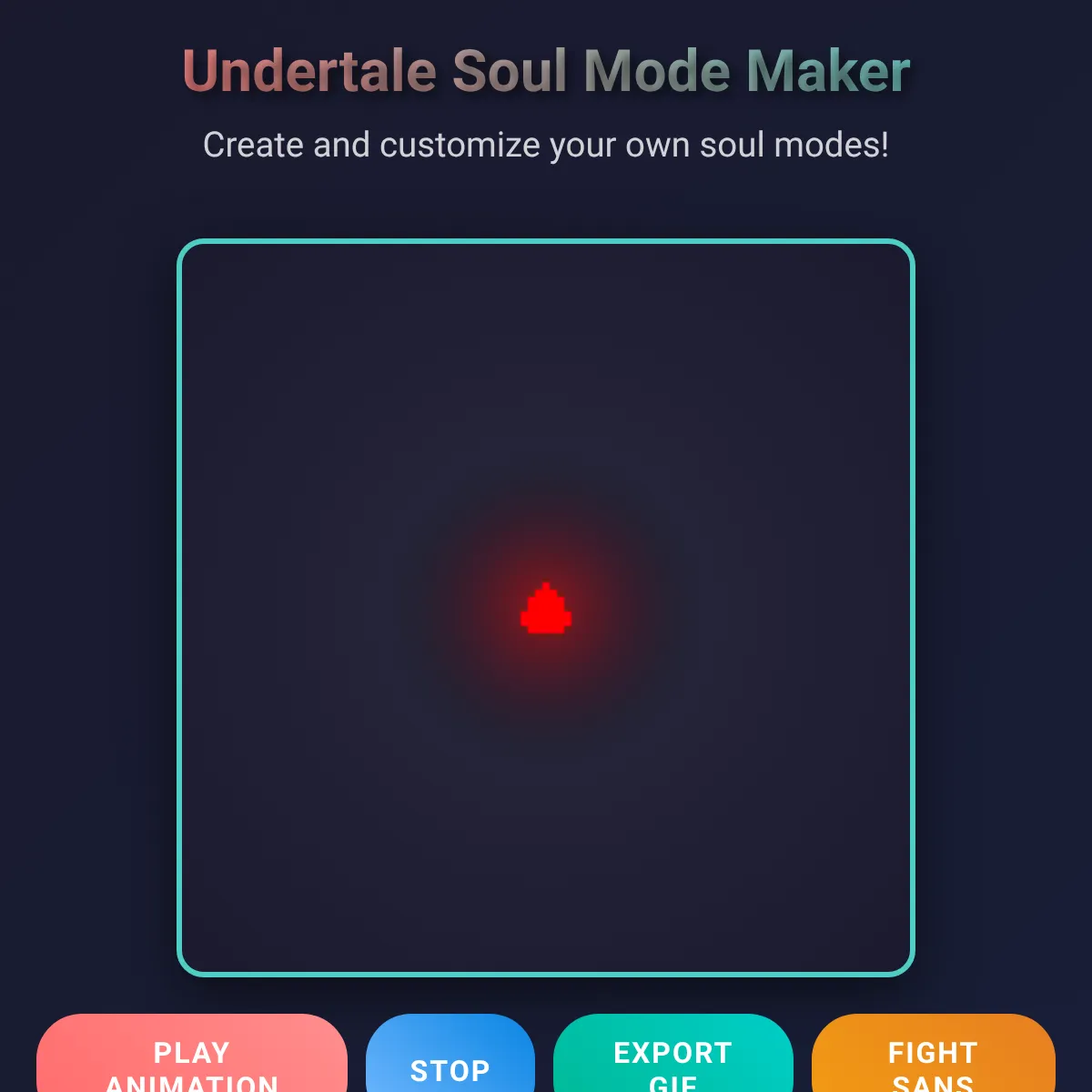 Undertale soul mode maker