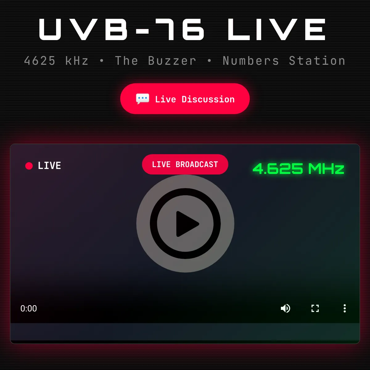 UVB-76 Live • Russian Numbers Station