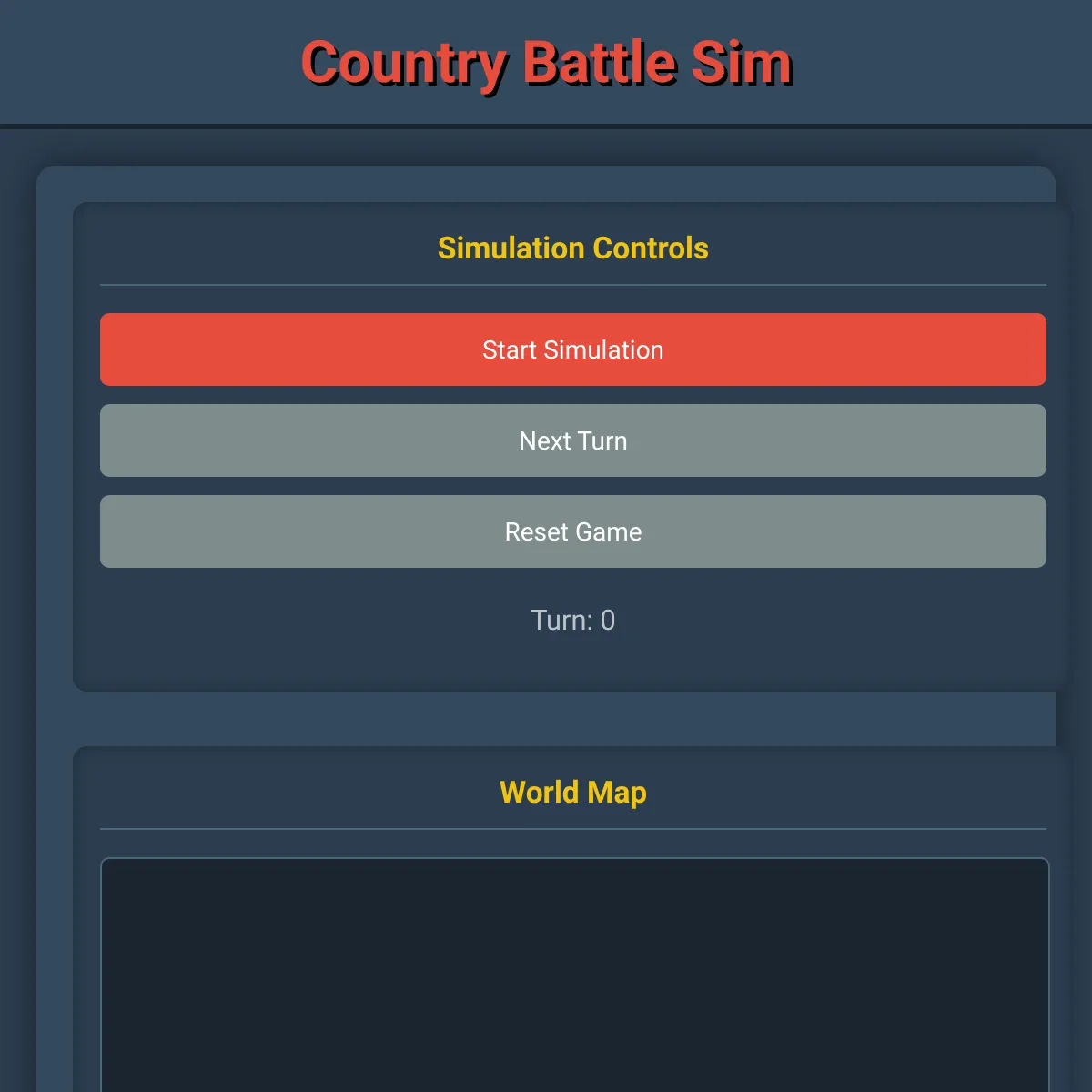 Country Battle Sim