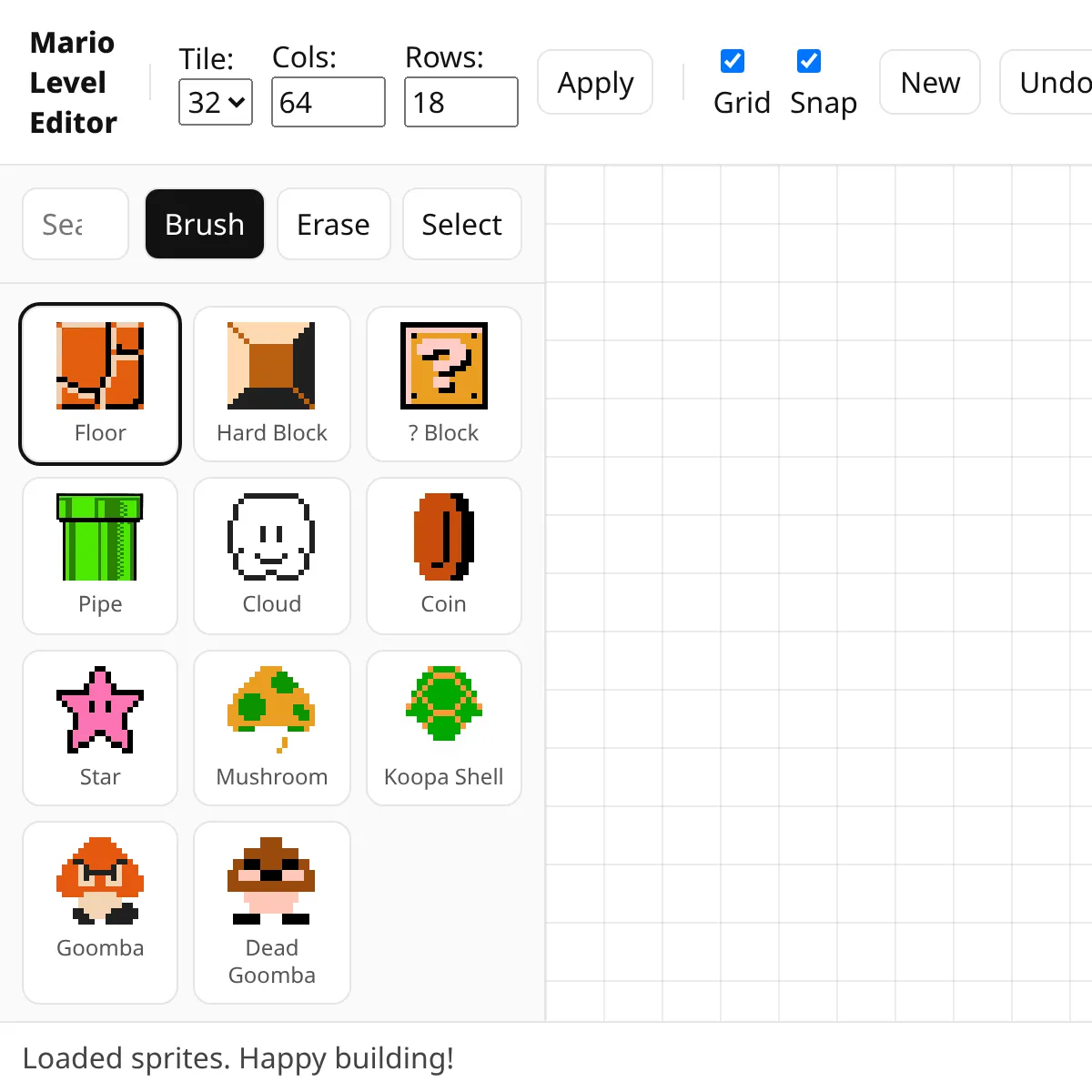 Mario Level Editor