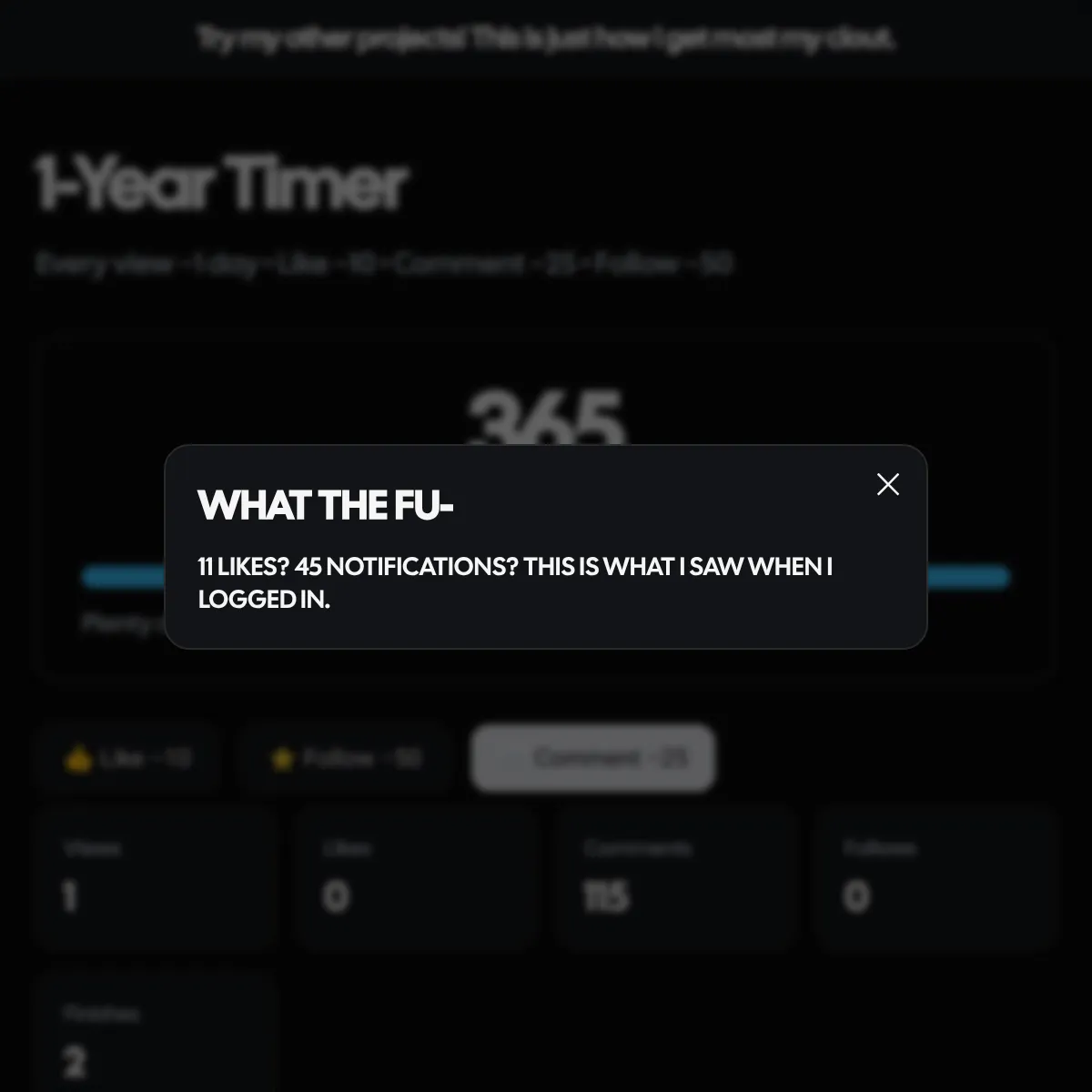 1-Year Timer — Social Decay