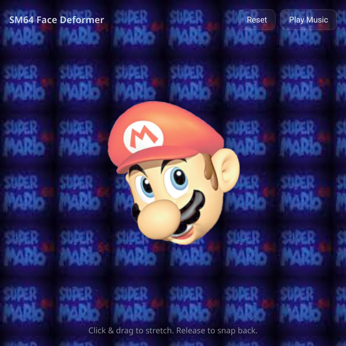Literally the title screen of Super Mario 64