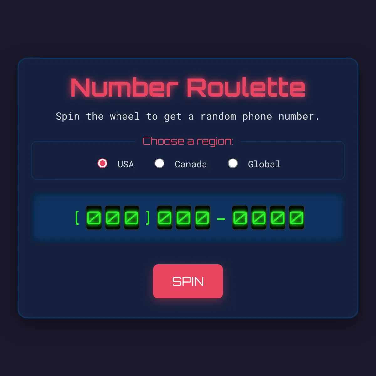 Number Roulette