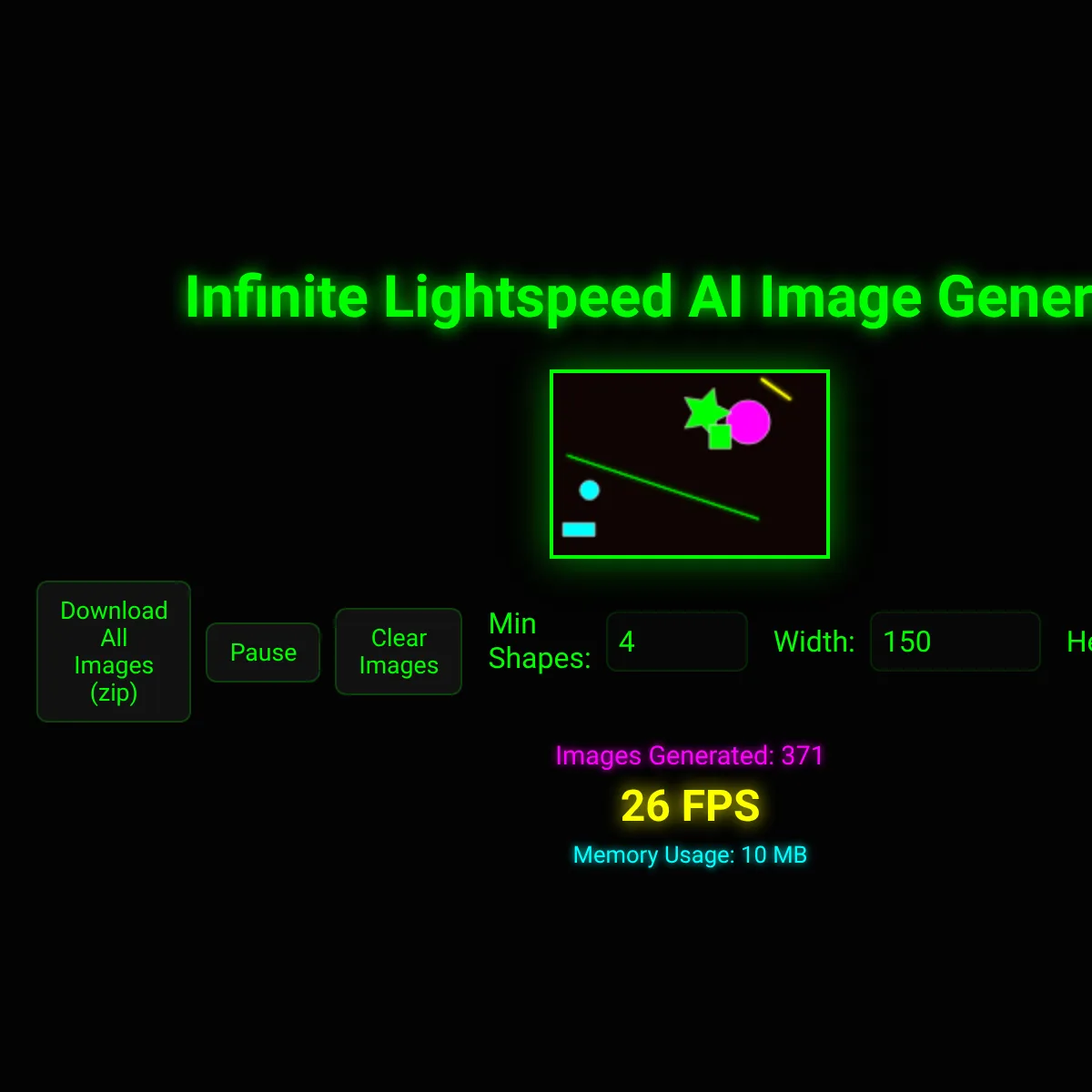 Infinite Random Image Generator