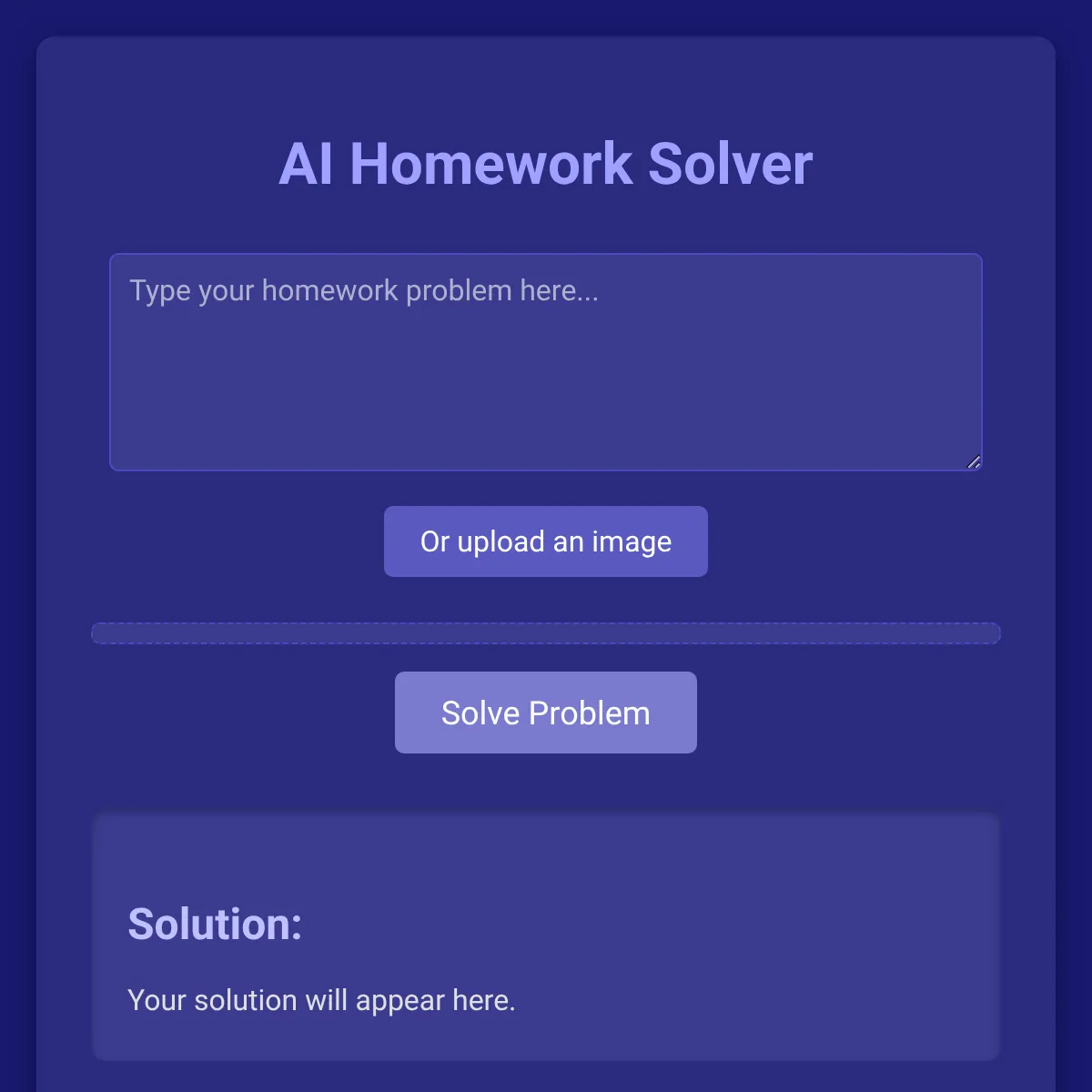 AI Homework Solver